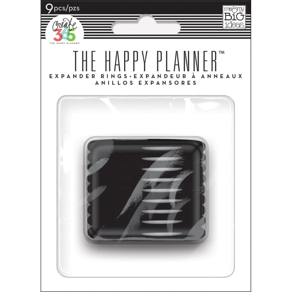 Happy Planner Expander Rings 1 75 Isoimmat Musta Askartelu Klemmarikellari